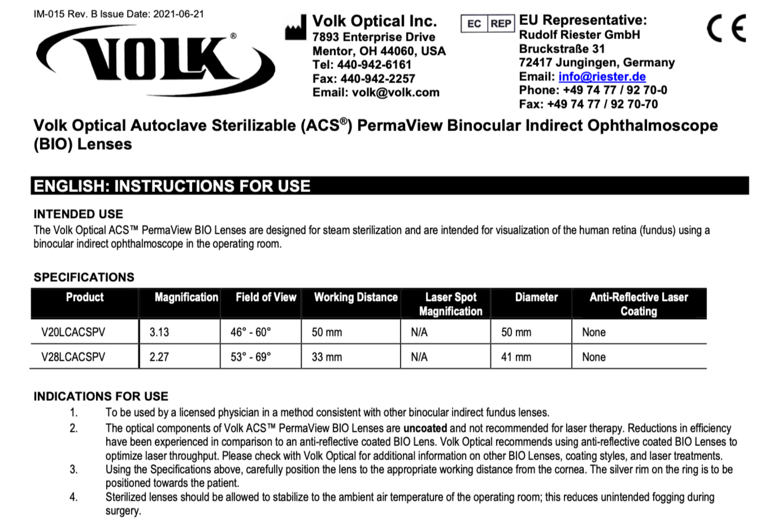 Product Guides | Ophthalmic Lenses - Volk Optical